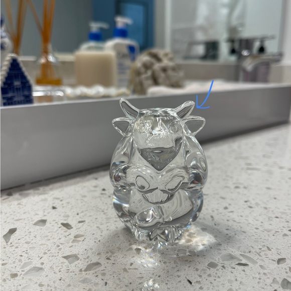 Steuben | Art | Steuben Crystal Glass Figurine Hand Cooler Sitting Bull ...